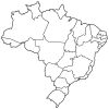 Mapa do Brasil - por estados e regiões, em branco e colorido ...