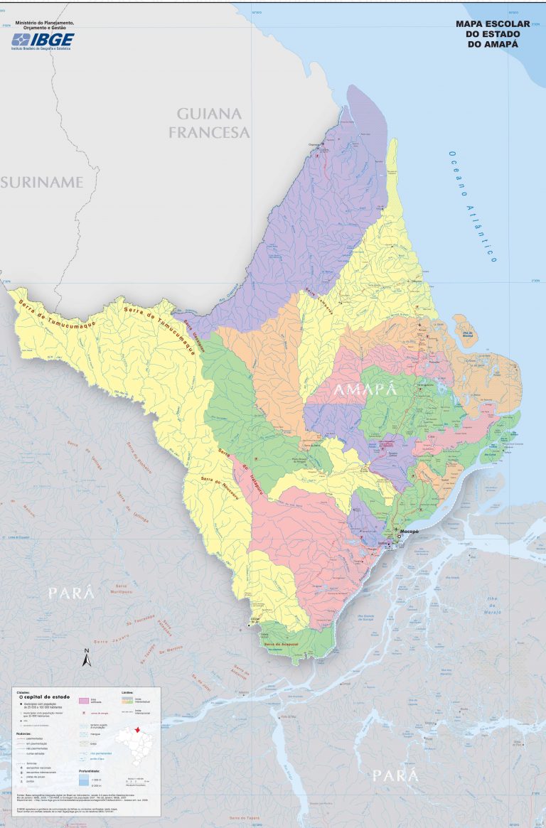Geografia do Amapá - relevo, hidrografia, vegetação, mapa, clima ...